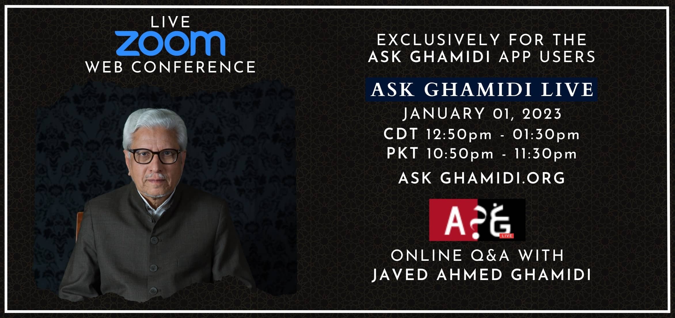Ask Ghamidi Live - Ghamidi Center of Islamic Learning